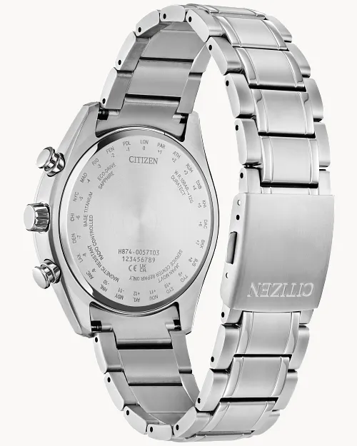 Tsuki-yomi A-T Blue Dial Super Titanium Bracelet BY1010-57L Tsuki-yomi A-T Blue Dial Super Titanium Bracelet BY1010-57L